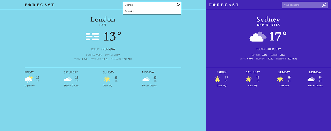 GitHub - blurbyte/weather-forecast: Weather forecast. With style. GitHub - blurbyte/weather-forecast: Weather forecast. With style.